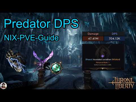 Predator DPS-Guide for Throne and Liberty - PvE Dagger/Gauntlett - Masteries,Skills,Builds,Cores