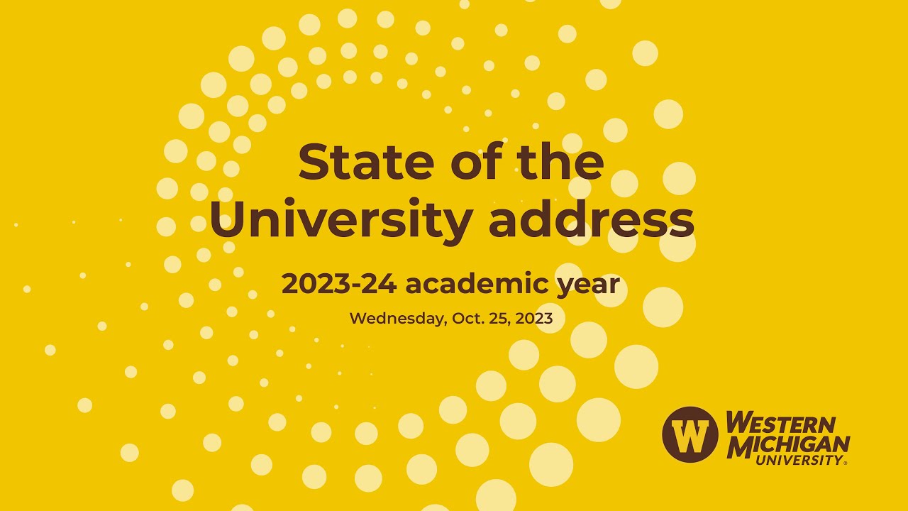 2023-24 State of the University address - YouTube