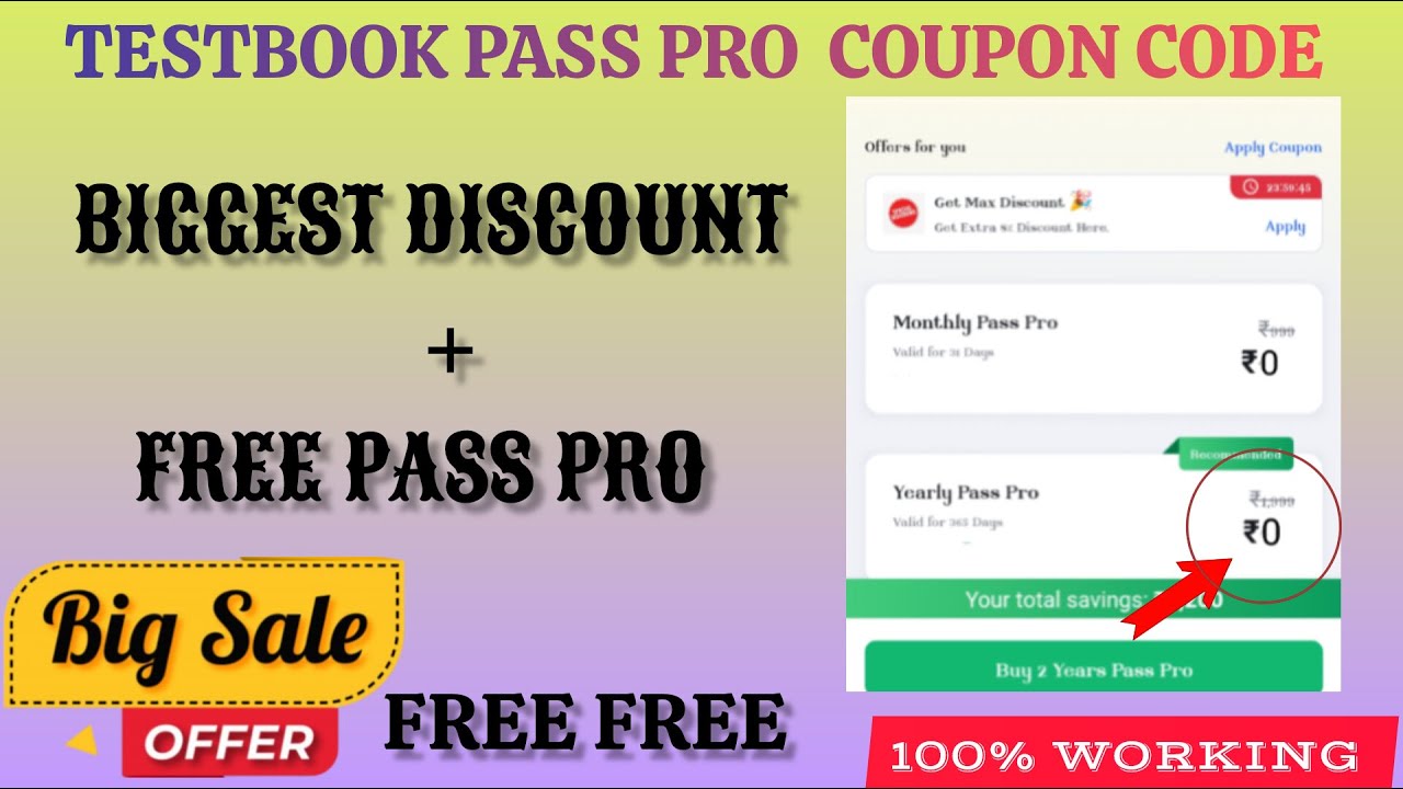 Testbook Coupon Code | Testbook Pass Pro Coupon Code | Testbook Offer ...
