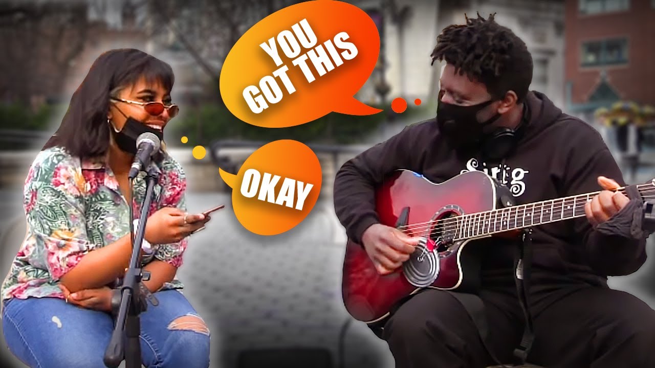 Random people sit next to me to sing - YouTube