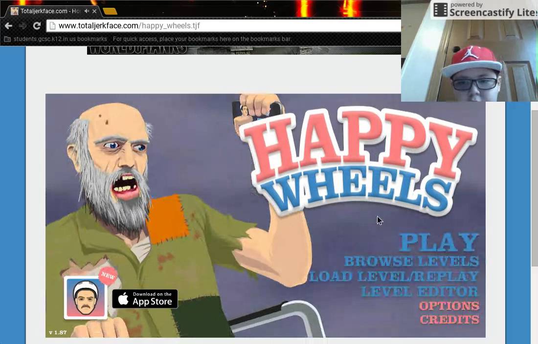 Happy wheels game play - YouTube