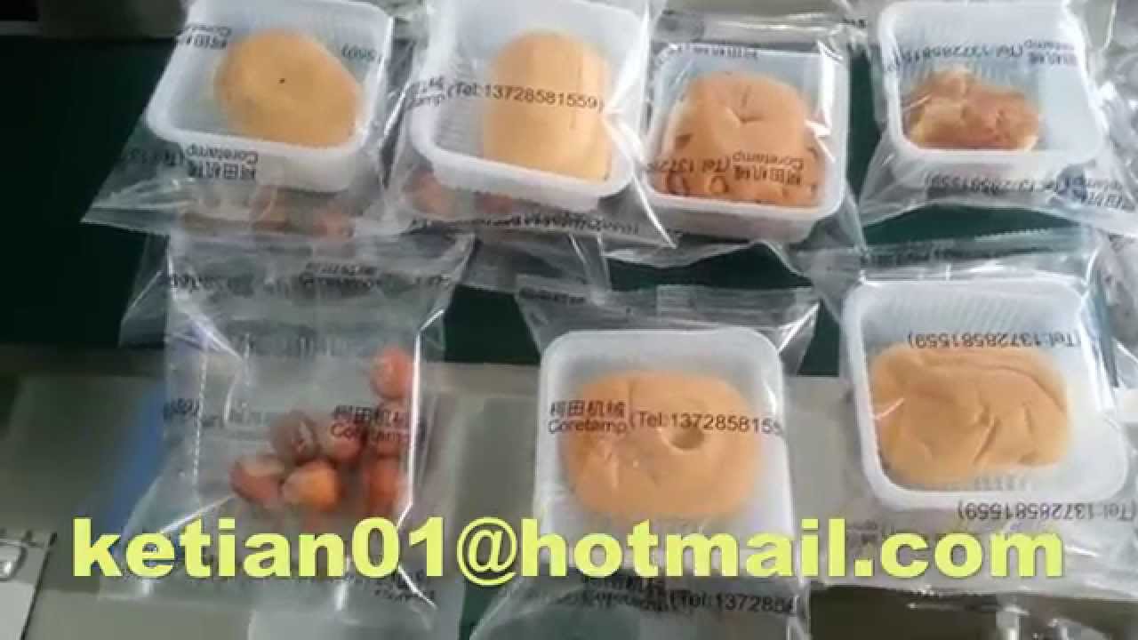 Food Flow Packing Machine with Nitrogen Filling device - YouTube