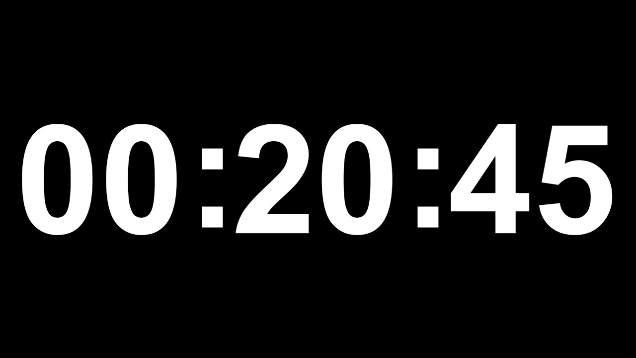 20 Minute and 45 Second Timer ⏲️ - YouTube