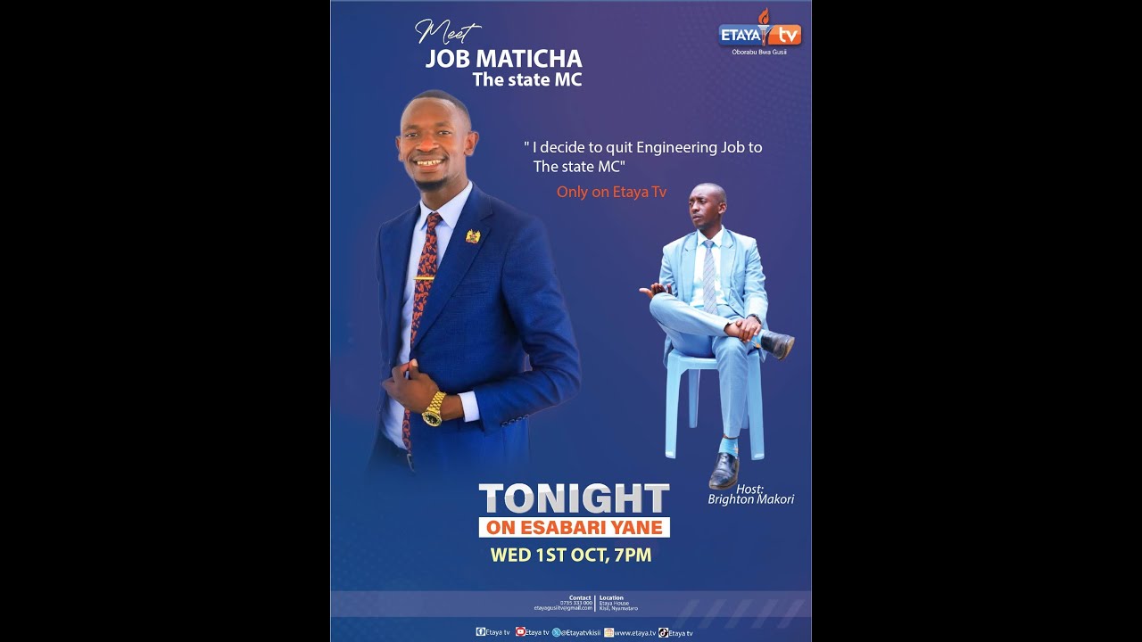 Live||Esabari Yane Brighton hosts Job Maticha the state MC ,explains ...