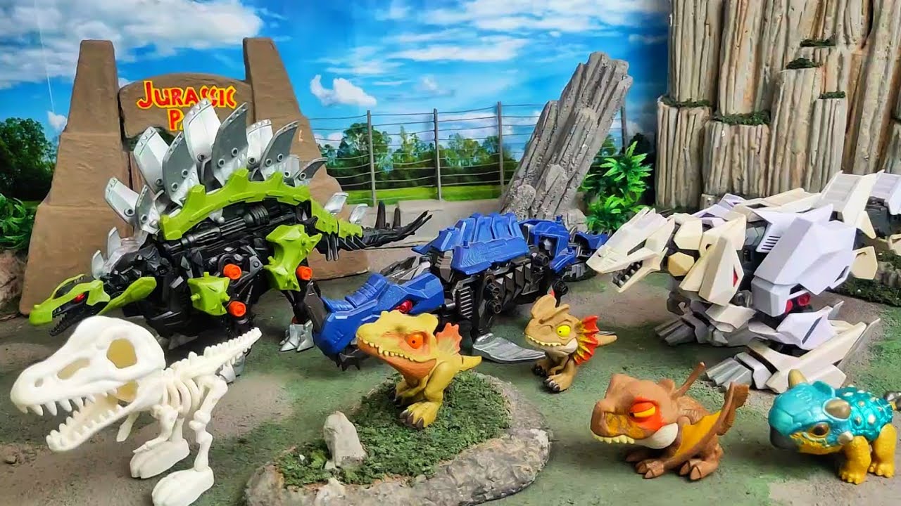 Jurassic World Unboxing Review Asmr Mamenchisaurus T-rex Carnotaurus ...