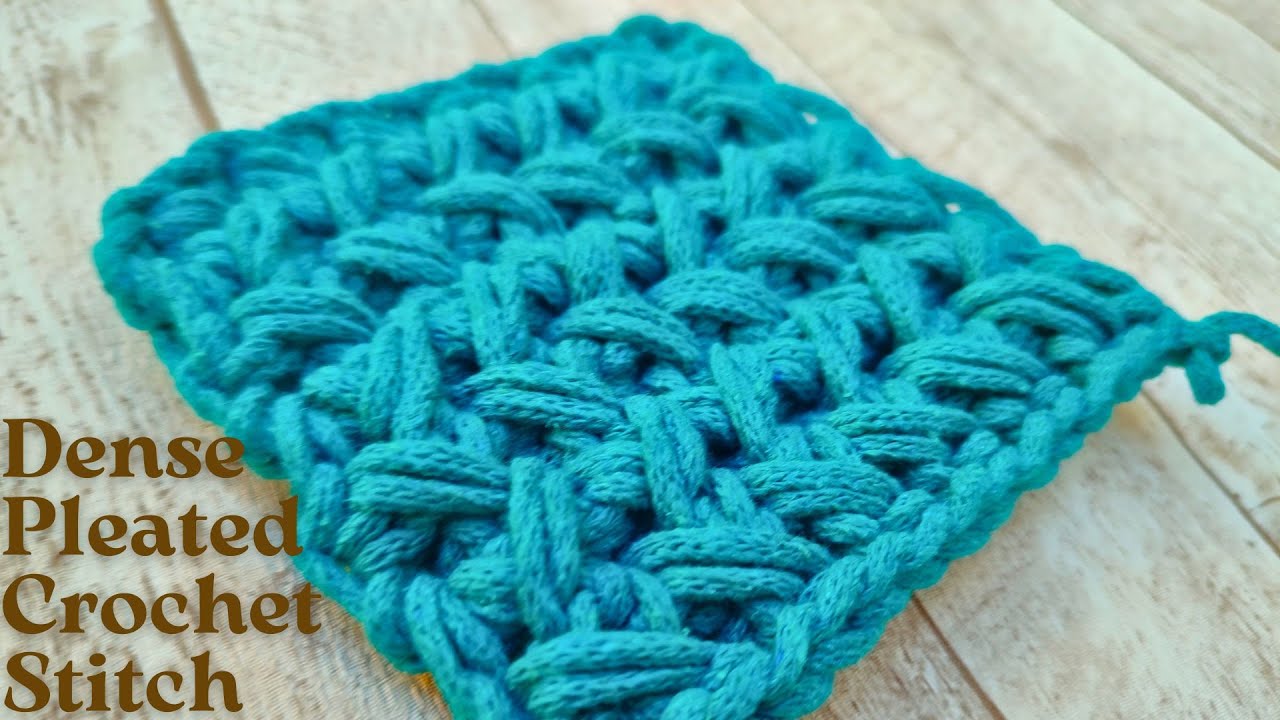 Herringbone Half Double Crochet | Dense, Pleated, 1-row Repeat Crochet ...