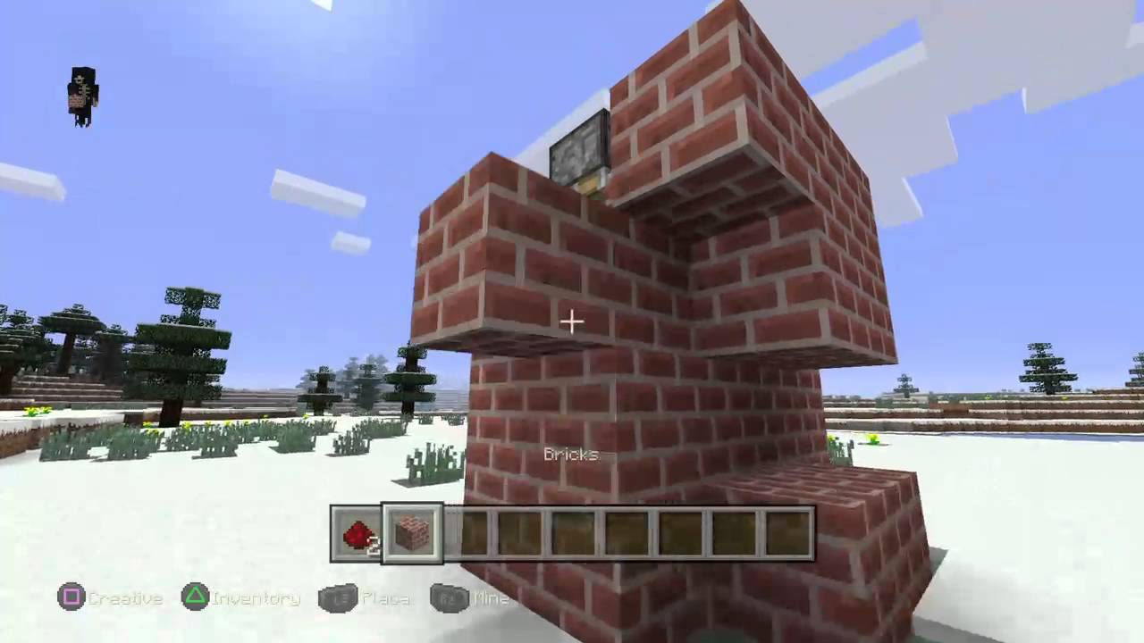 Minecraft How to make a secret chimney that works - YouTube