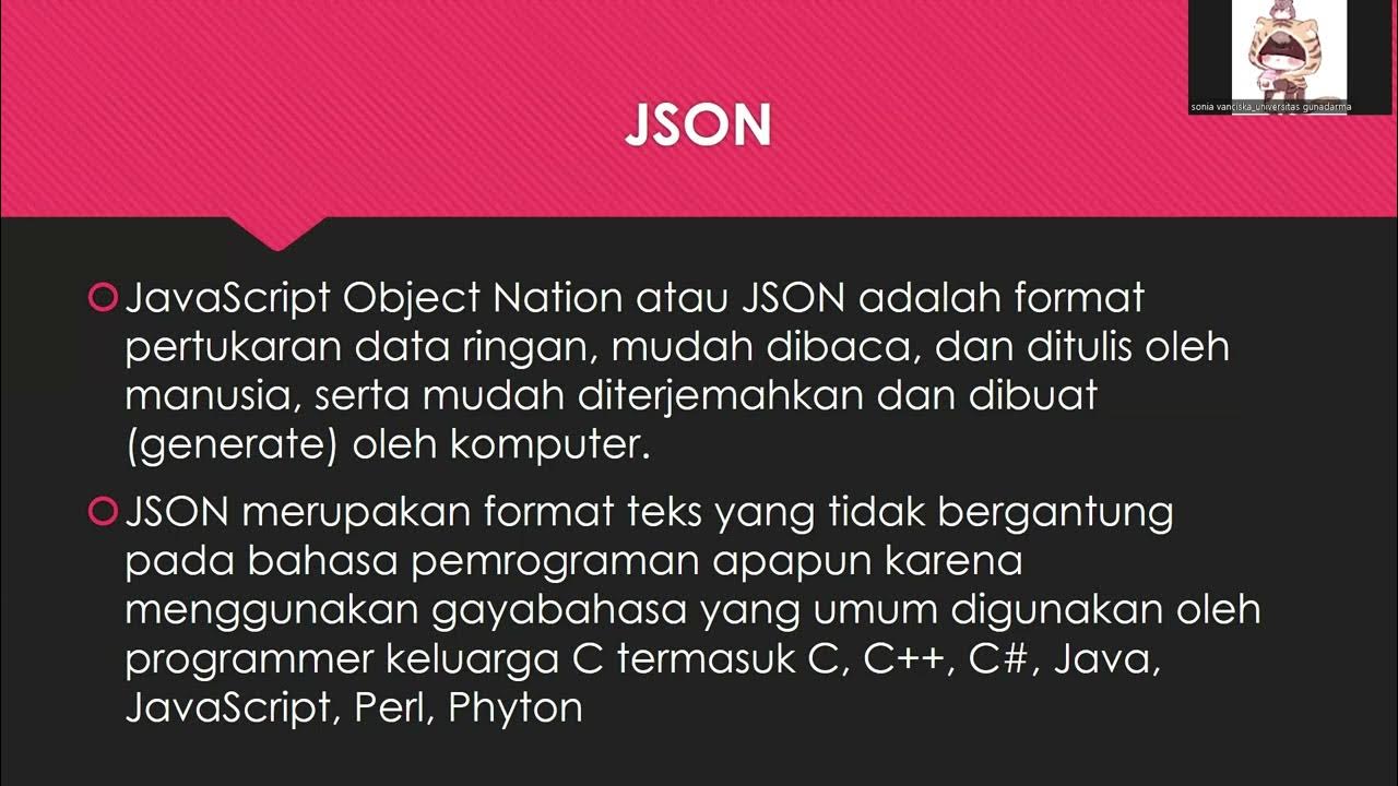 Materi API sederhana dengan format data JSON pada golang - YouTube