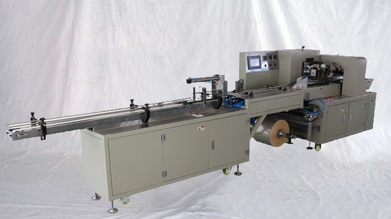 Flow wrapping film heat packaging for short tubes automatic horizontal ...