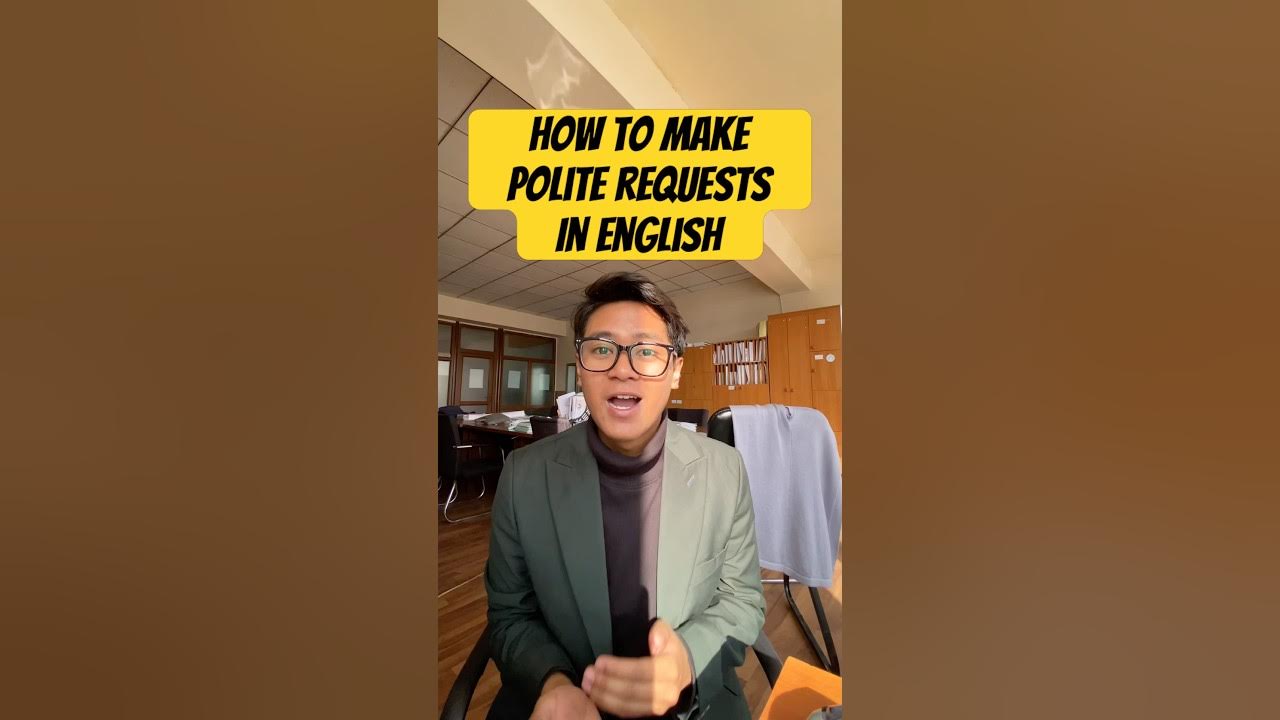 English Lesson: How to make polite requests in English #learnenglish # ...
