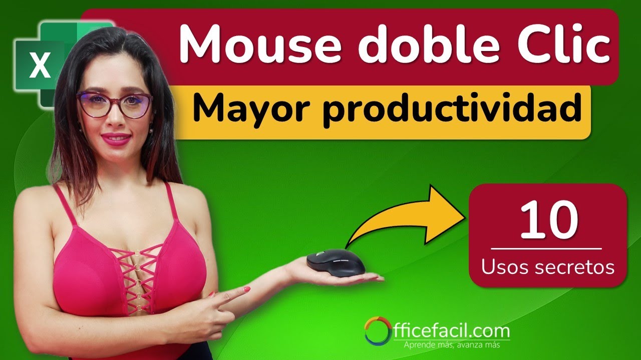 Productividad del doble clic del mouse en #excel 🖱️ - YouTube