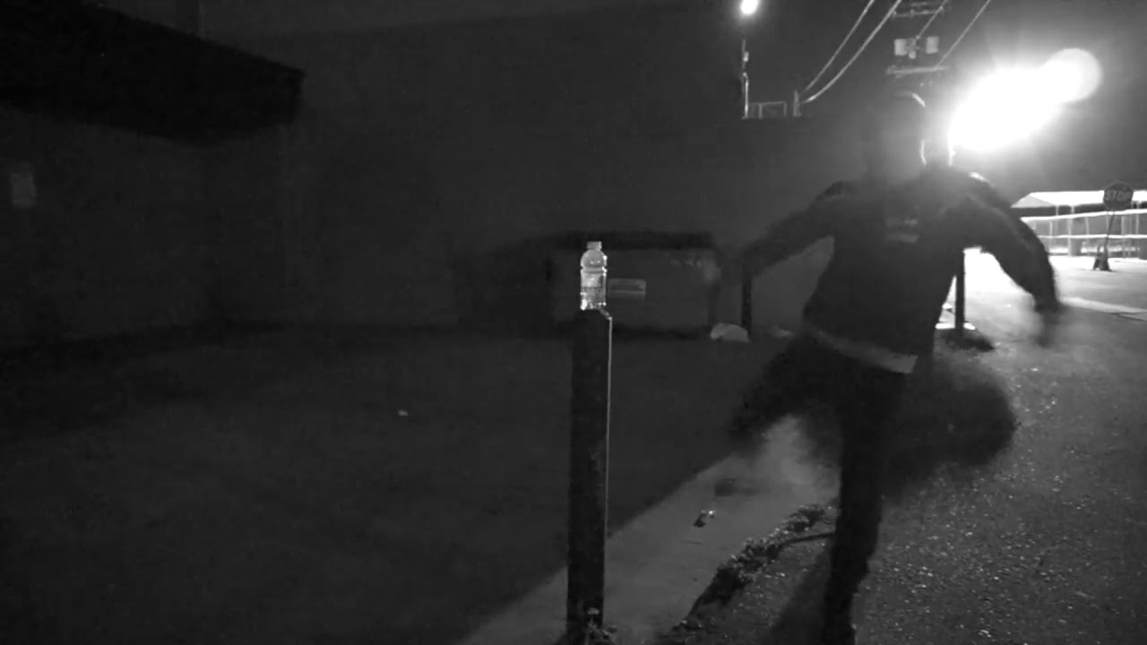 guy hits pole then screams - YouTube