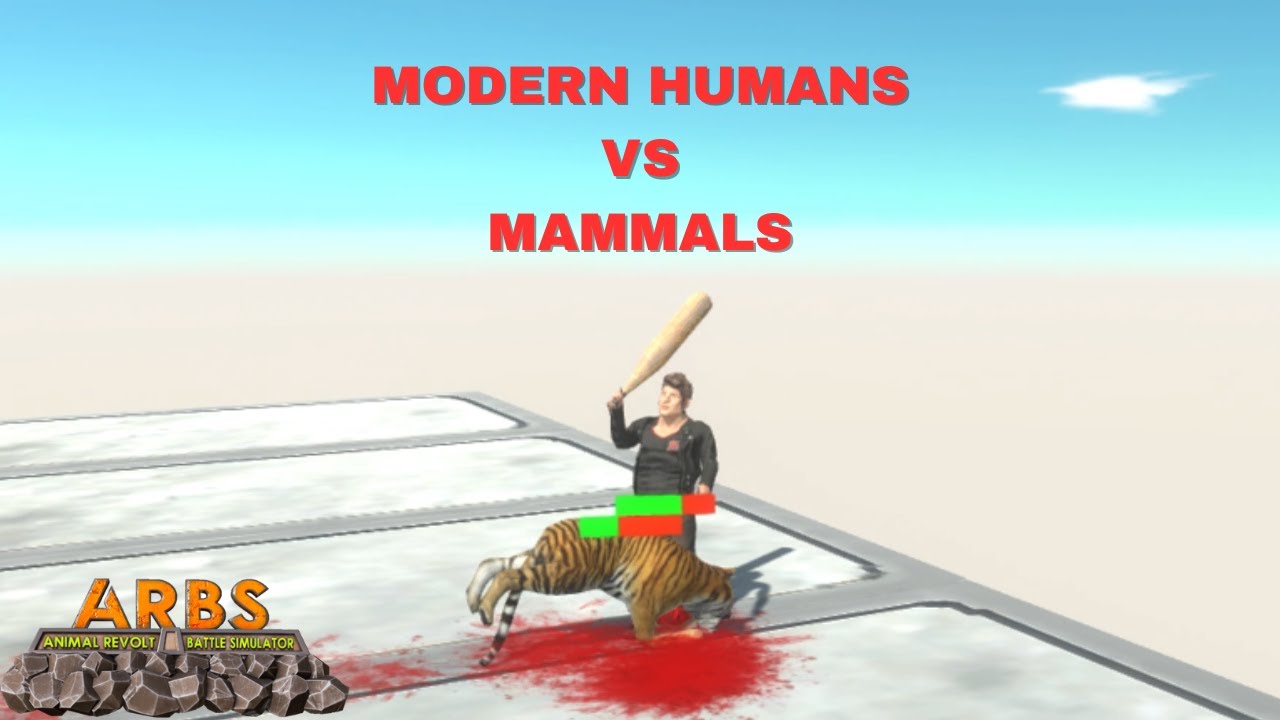MODERN HUMANS VS MAMMALS | Animal Revolt Battle Simulator - YouTube