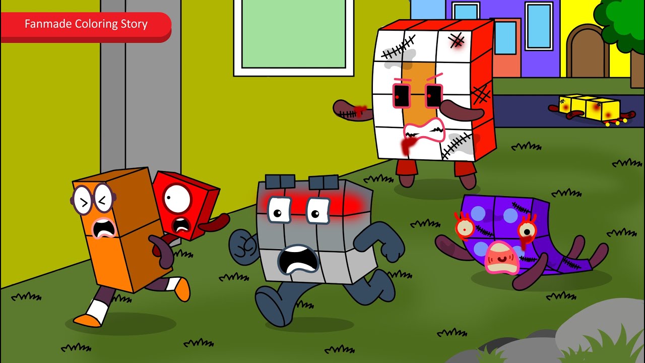 Numberblocks 1, 2 and 9 VS Zombie Plague | Numberblocks Fanmade ...