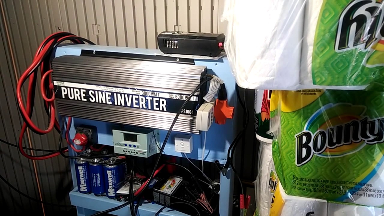 Emergency solar backup mobile unit. - YouTube