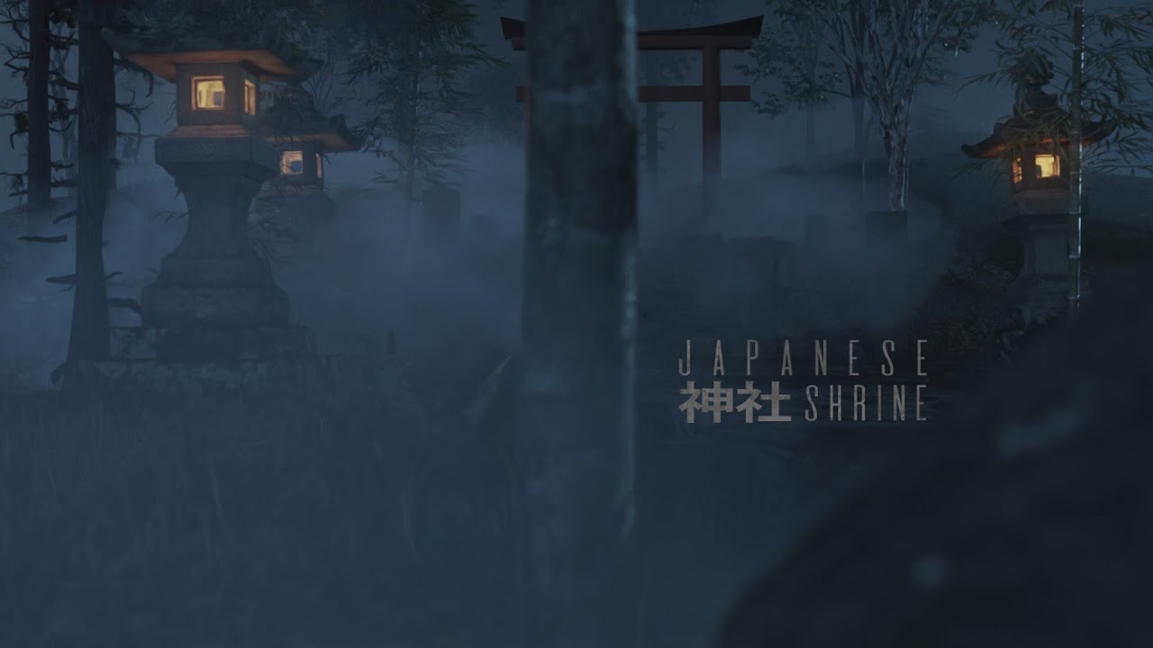 Japanese Shrine at night - YouTube