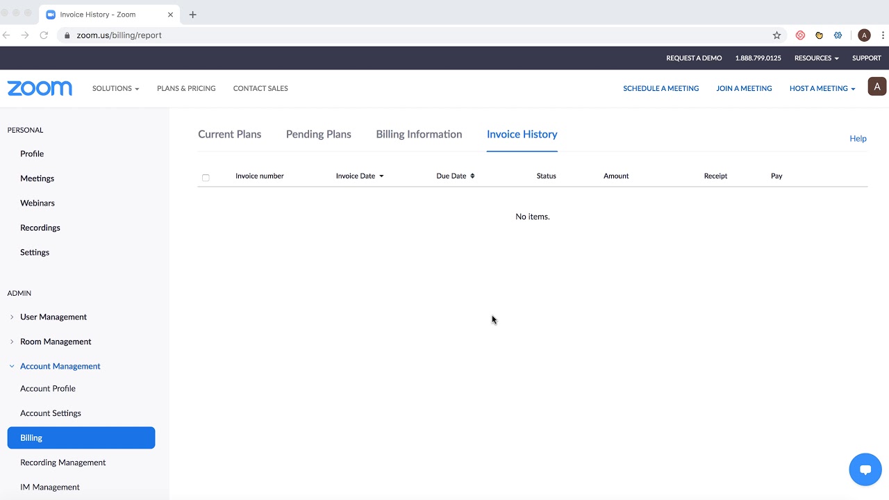 Where to find ZOOM INVOICES? - YouTube