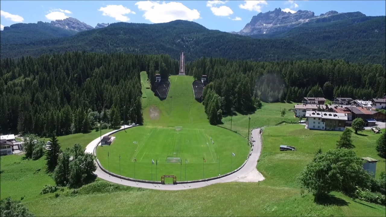 CORTINA OLYMPICS SKI JUMP DOLOMITES ALPS ITALY - YouTube