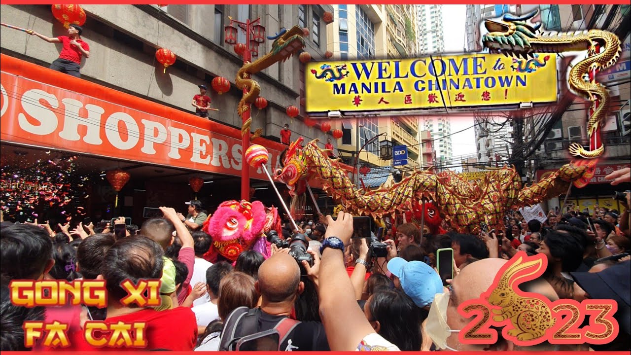 Chinese New Year 2023 🐲 Dragon Dance🐉Shoppers Mart 🐇 Chinatown, Ongpin ...