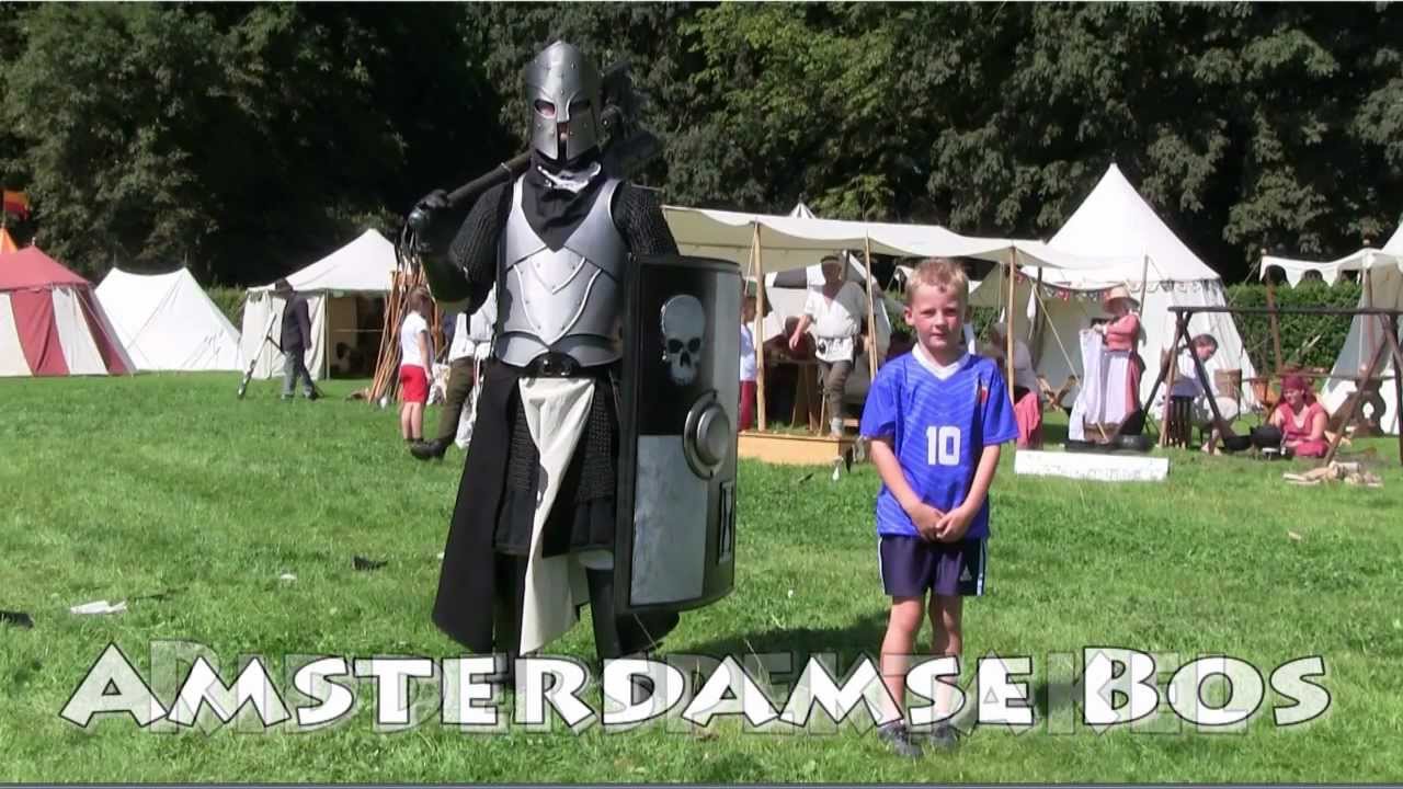 Bram en Carlijn bij de ridders in het Amsterdamse Bos - YouTube