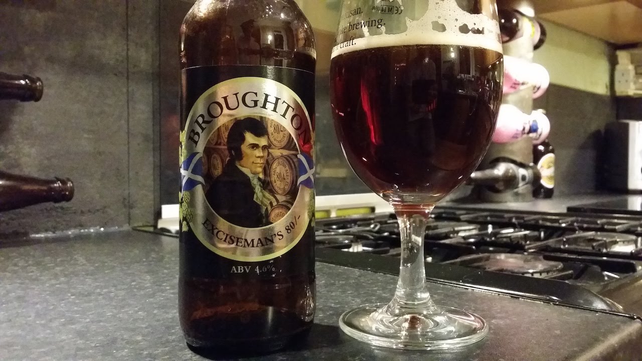 Broughton Ales Excisman's 80/- Ale | Scottish Craft Beer Review - YouTube