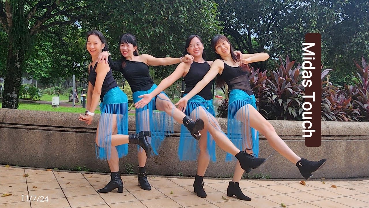Midas Touch line dance (Tutorial) 23/7/24 - YouTube