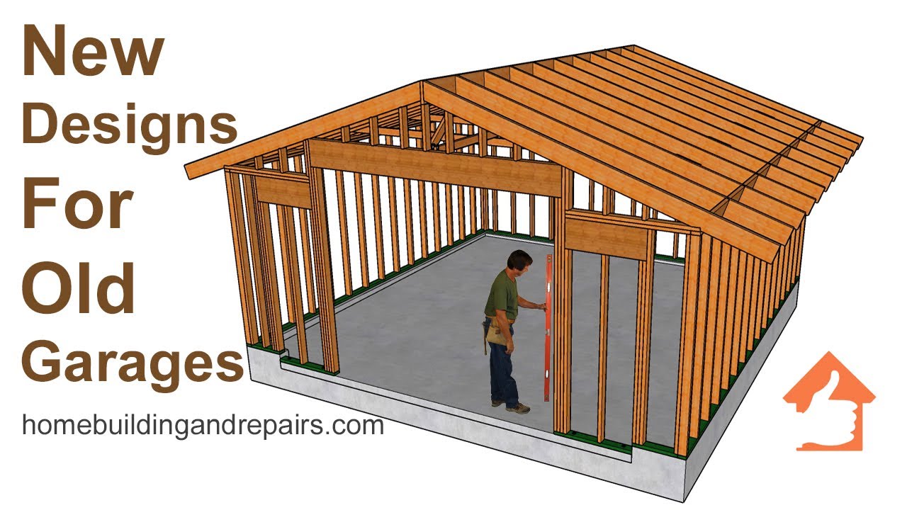How To Raise Framing Header And Rafter Ties To Install Taller Garage ...