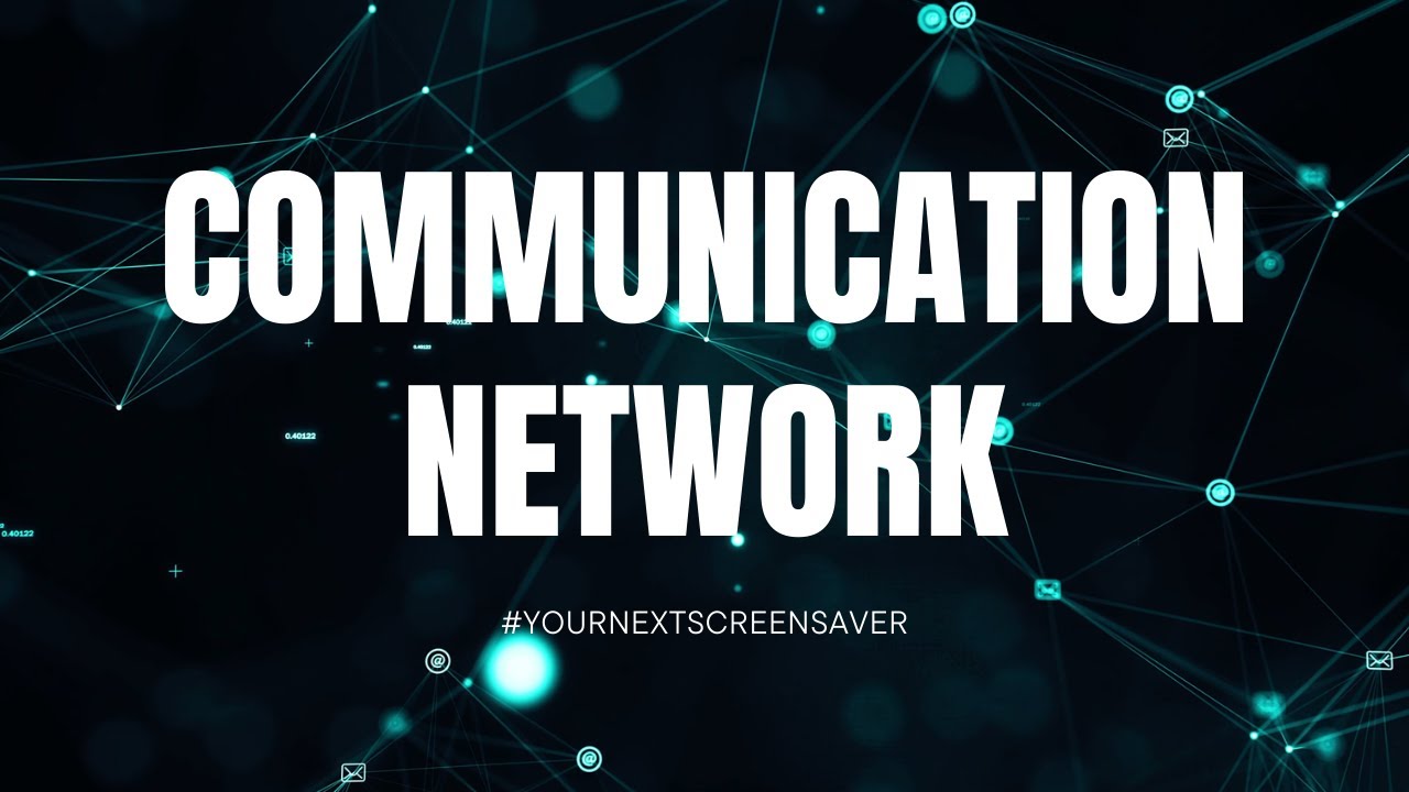 Relaxing Abstract Screensaver, Communication Network (no Audio) | 4k ...