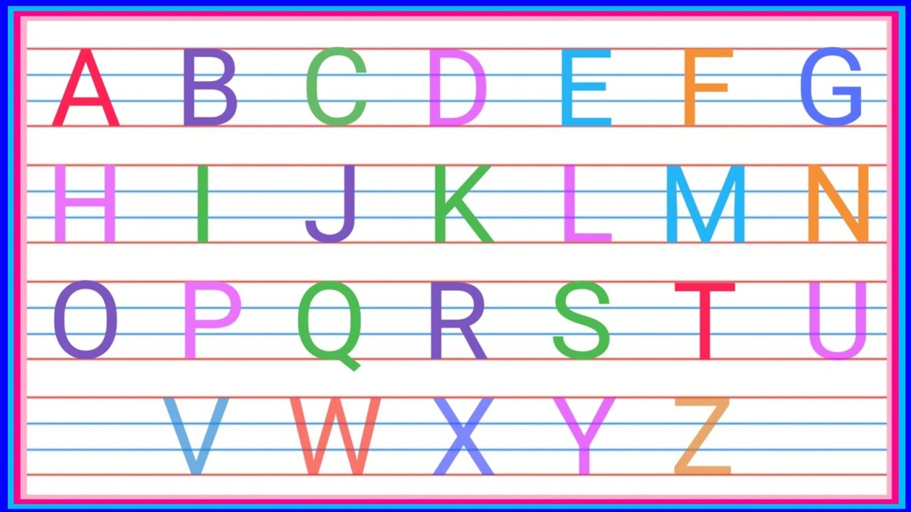 Capital letters alphabet, ABC Song, Learn uppercase and lowercase ...