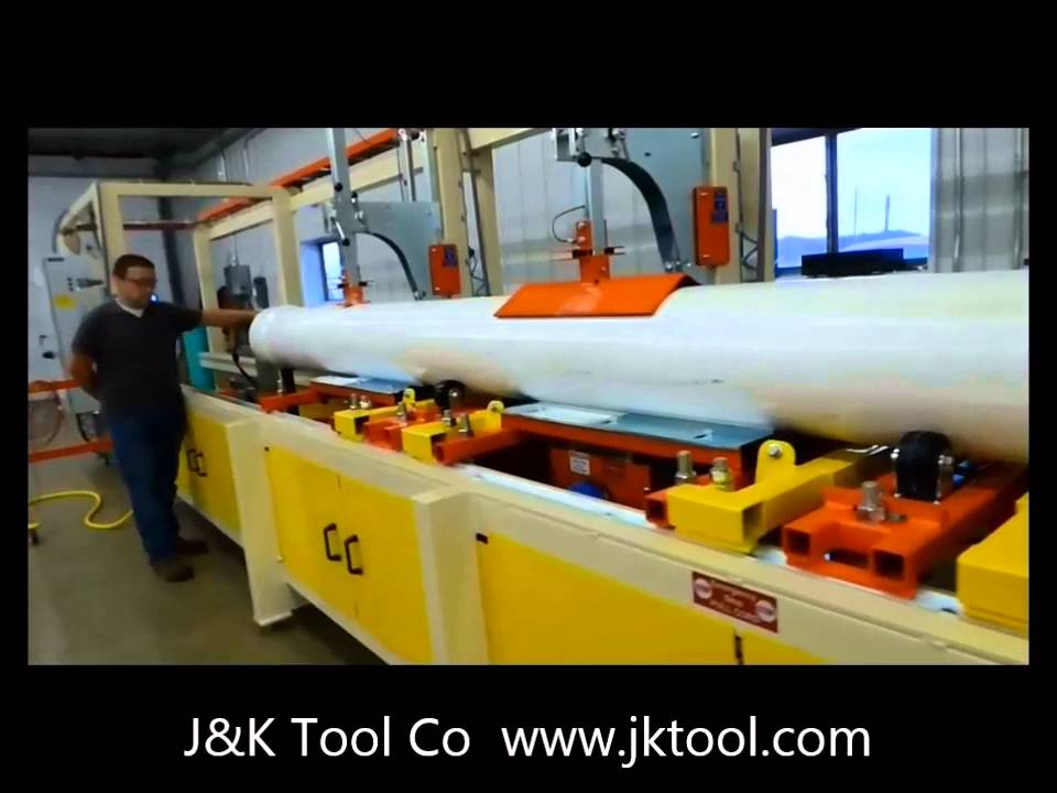 PVC Pipe Slotting Machine for 2"-24" PVC Pipe - J&K Tool Co. - YouTube