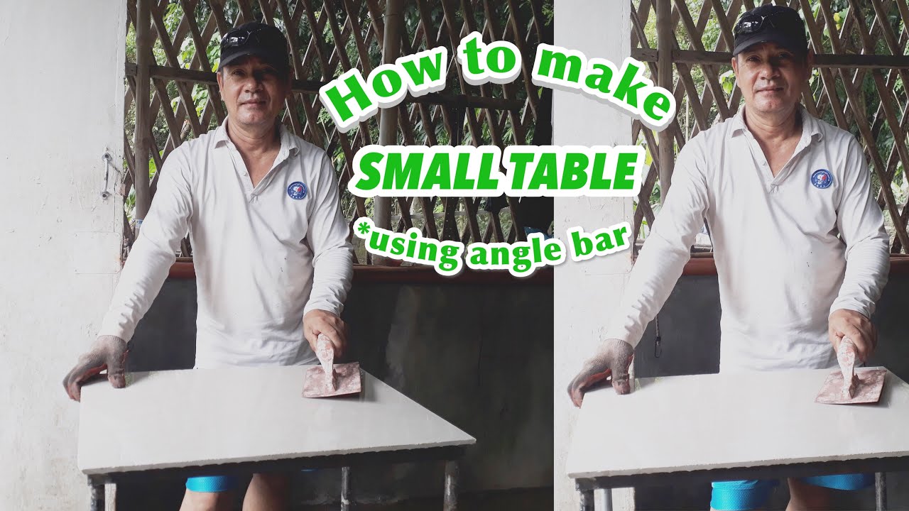 HOW TO MAKE SMALL TABLE (USING ANGLE BAR & G.I.PIPE) |Philippines ...