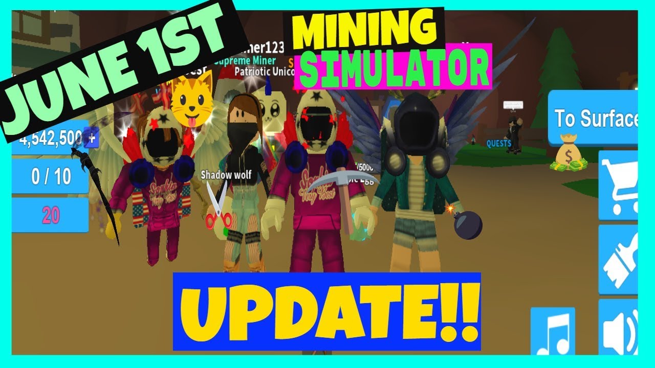 Roblox Mining Simulator has a new update! Omega Hat & Skin Crates ...
