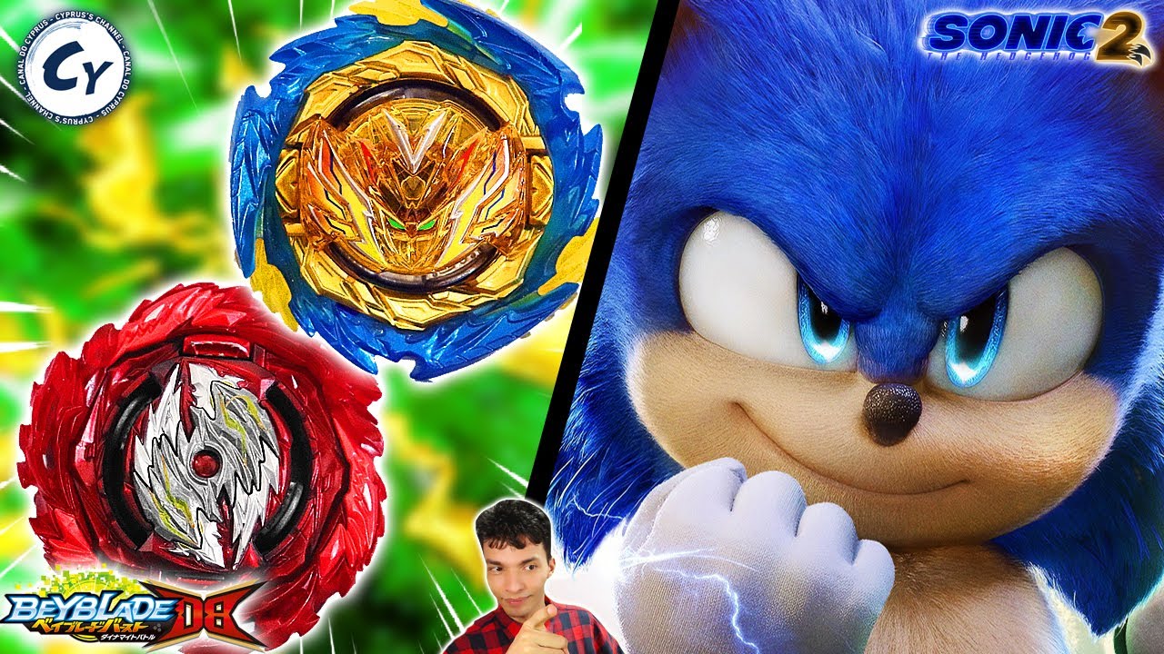 BEYBLADES DO FILME SONIC 2 Devil Valkyrie & Vanish Longinus BEYBLADE ...