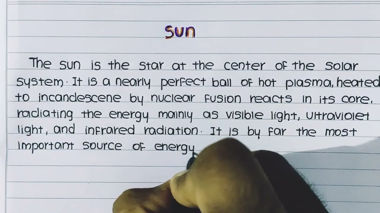 essay on sun || sun essay in english || few lines on sun || infinite ...