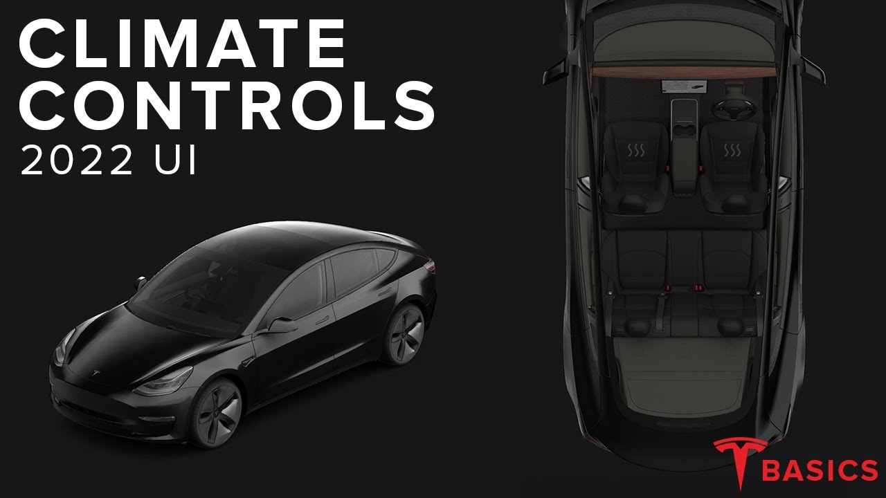 Access Climate Controls in a Tesla (2022) - YouTube