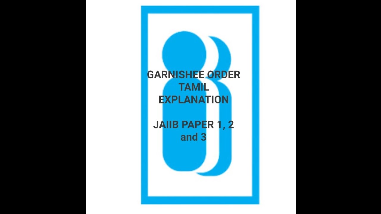 GARNISHEE ORDER TAMIL EXPLANATION - YouTube