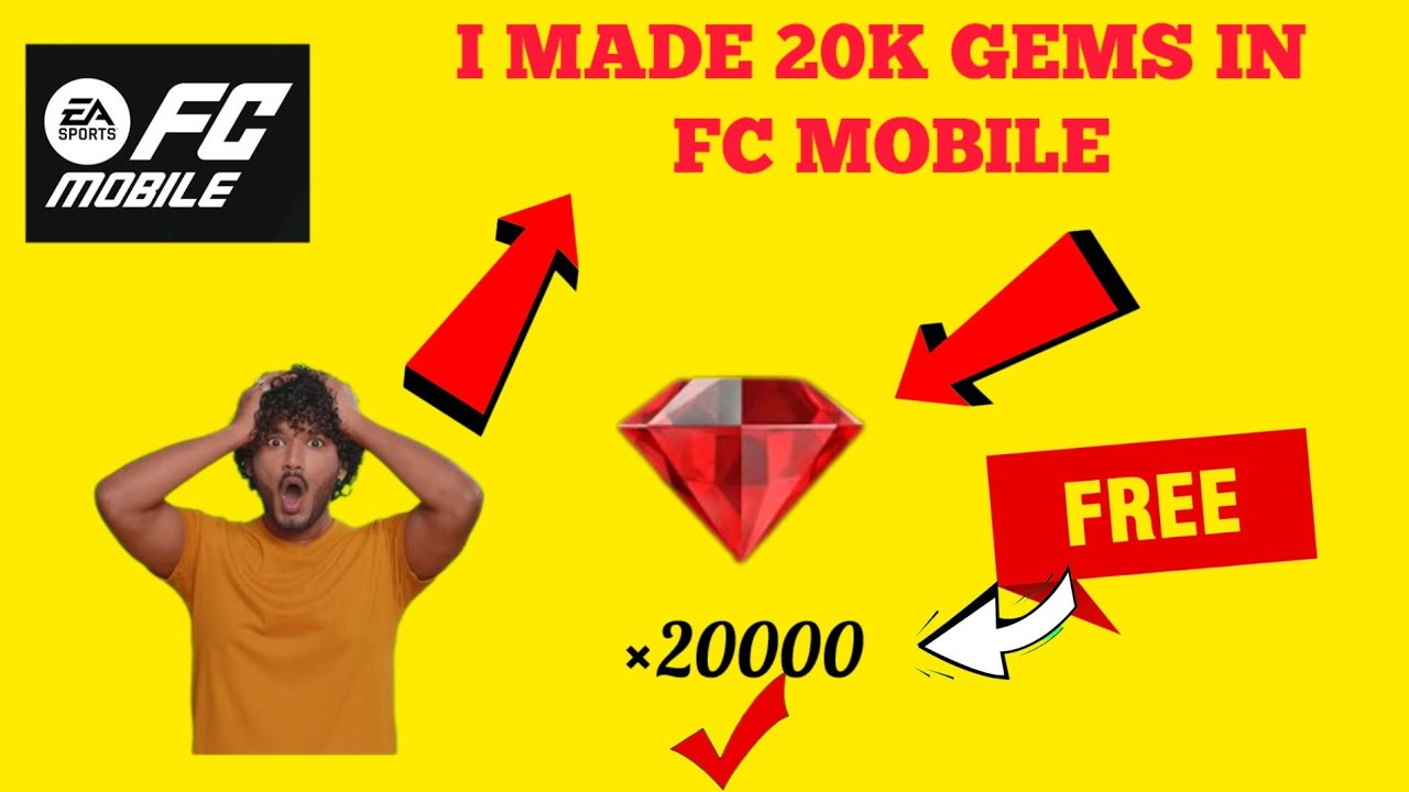 I MADE 20K GEMS IN FC MOBILE/FC MOBILE/FREE GEMS/#video #viralvideo ...