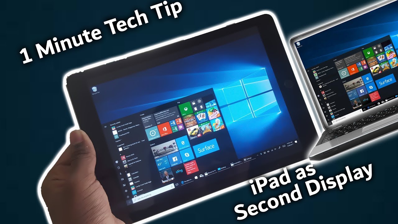 1 Minute Tech Tip:Use your iPad as a Second Display - YouTube