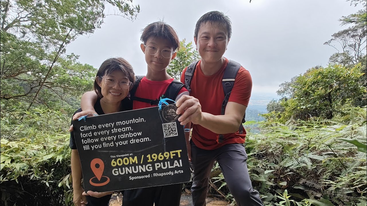 Hiking at Mount Pulai - YouTube