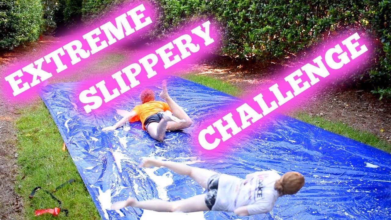 EXTREME SLIPPERY CHALLENGE - YouTube
