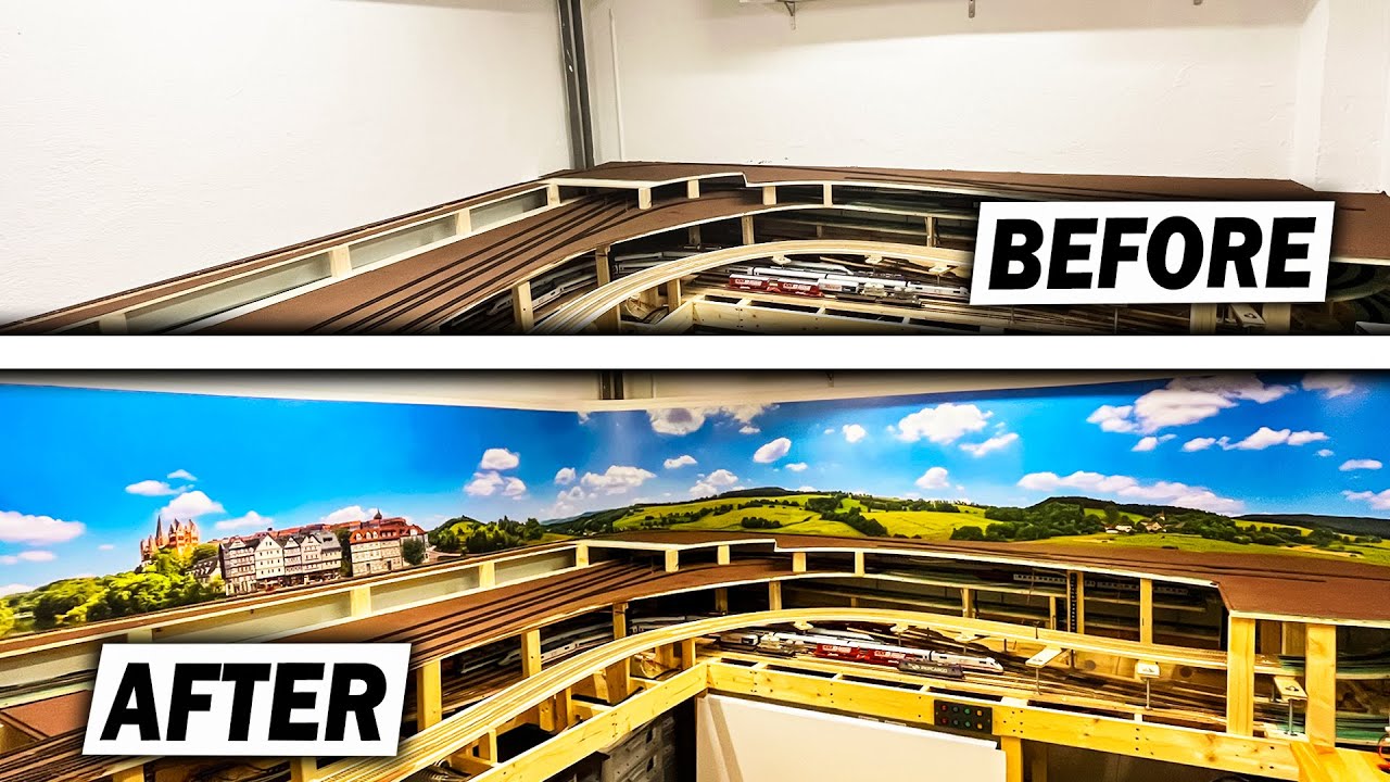 Stunning model railroad background revealed | Building a H0 model ...
