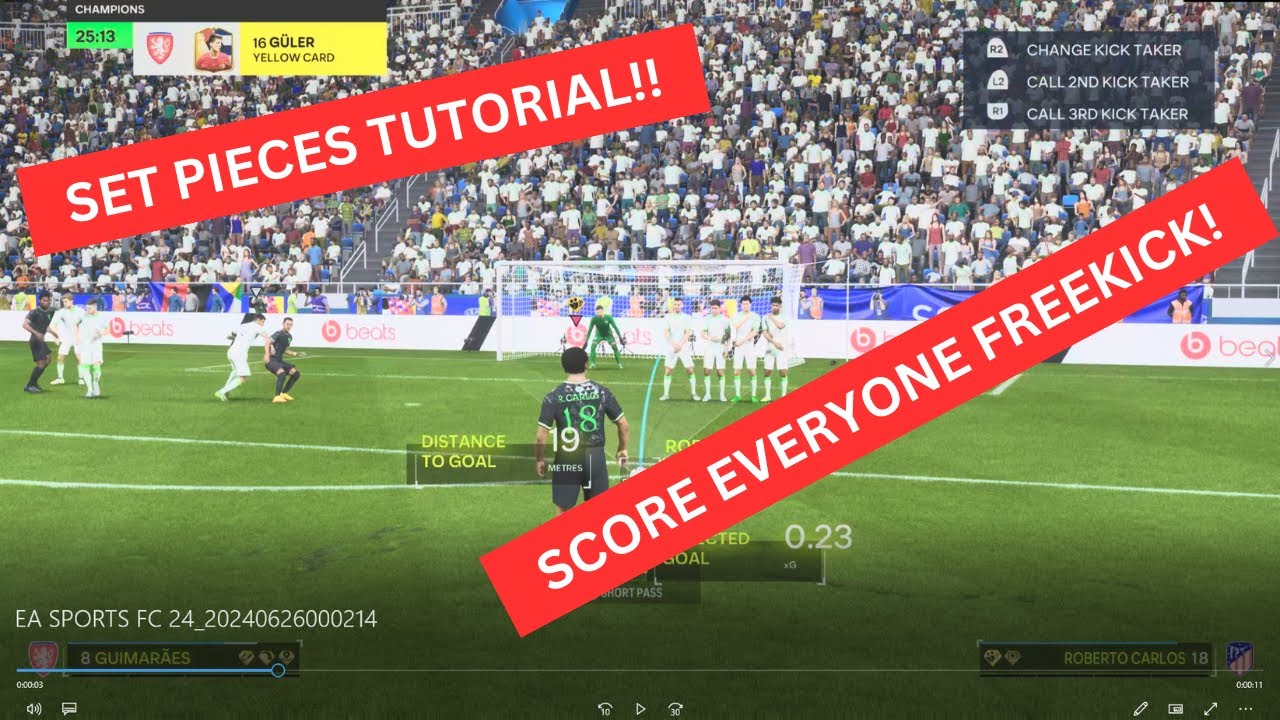 📕 How to score everyone set piece in EA Sports FC 24 Tutorial | #fifa # ...