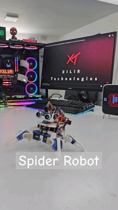 Quadrupped Spider Robot using Arduino #project #satisfying #viral #trending #shorts #arduino ...