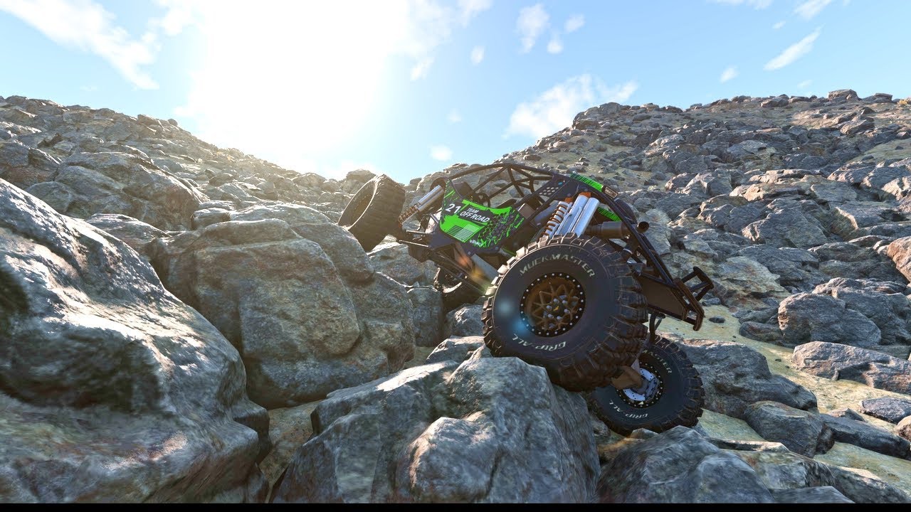 BeamNG Best Rock Crawler? SP Rockbasher at Johnson Vally Map - YouTube