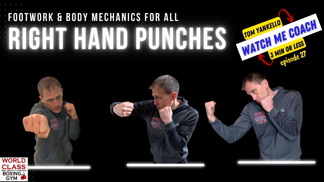 Footwork and Body Mechanics For Right Hand Punches - YouTube