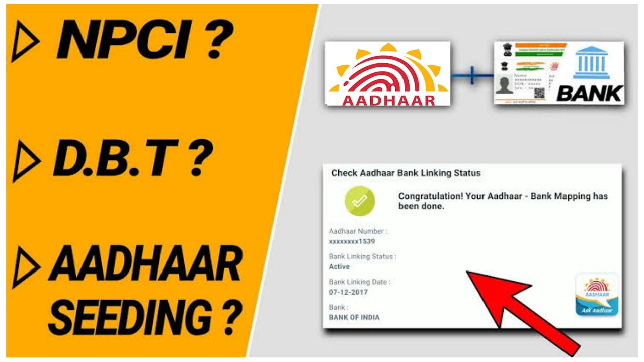 How To Check Aadhaar To Bank Linking Status NPCI Linking Status how-to-check-aadhaar-to-bank-linking-status-npci-linking-status