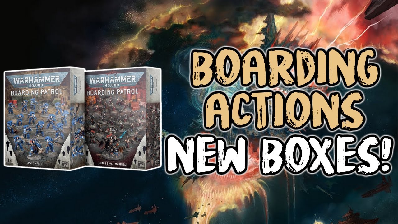 NEW SPACE MARINE & CHAOS BOARDING PATROL BOXES! │ Warhammer 40k 9th ...