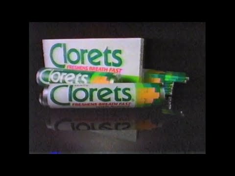 2* Clorets ads shown in 1989 (2 ads but they aired back to back in one spot so 1 double ad maybe?)