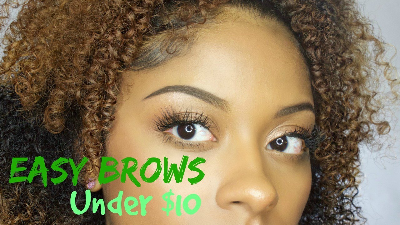 EYEBROW ROUTINE | Easy & Inexpensive - YouTube