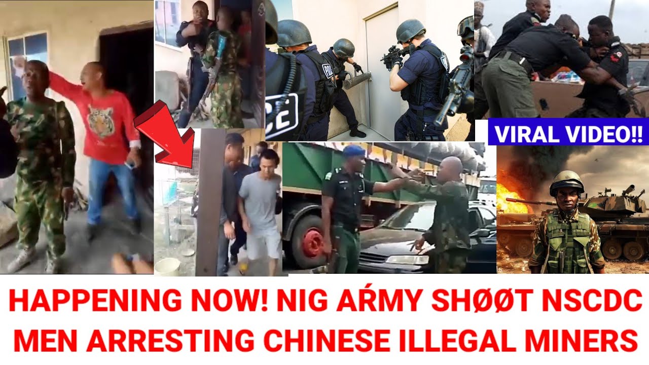 NSCDC Men Shøøt Nig Aŕmy Protecting Chinese Cr!minals - Video; Brazil ...